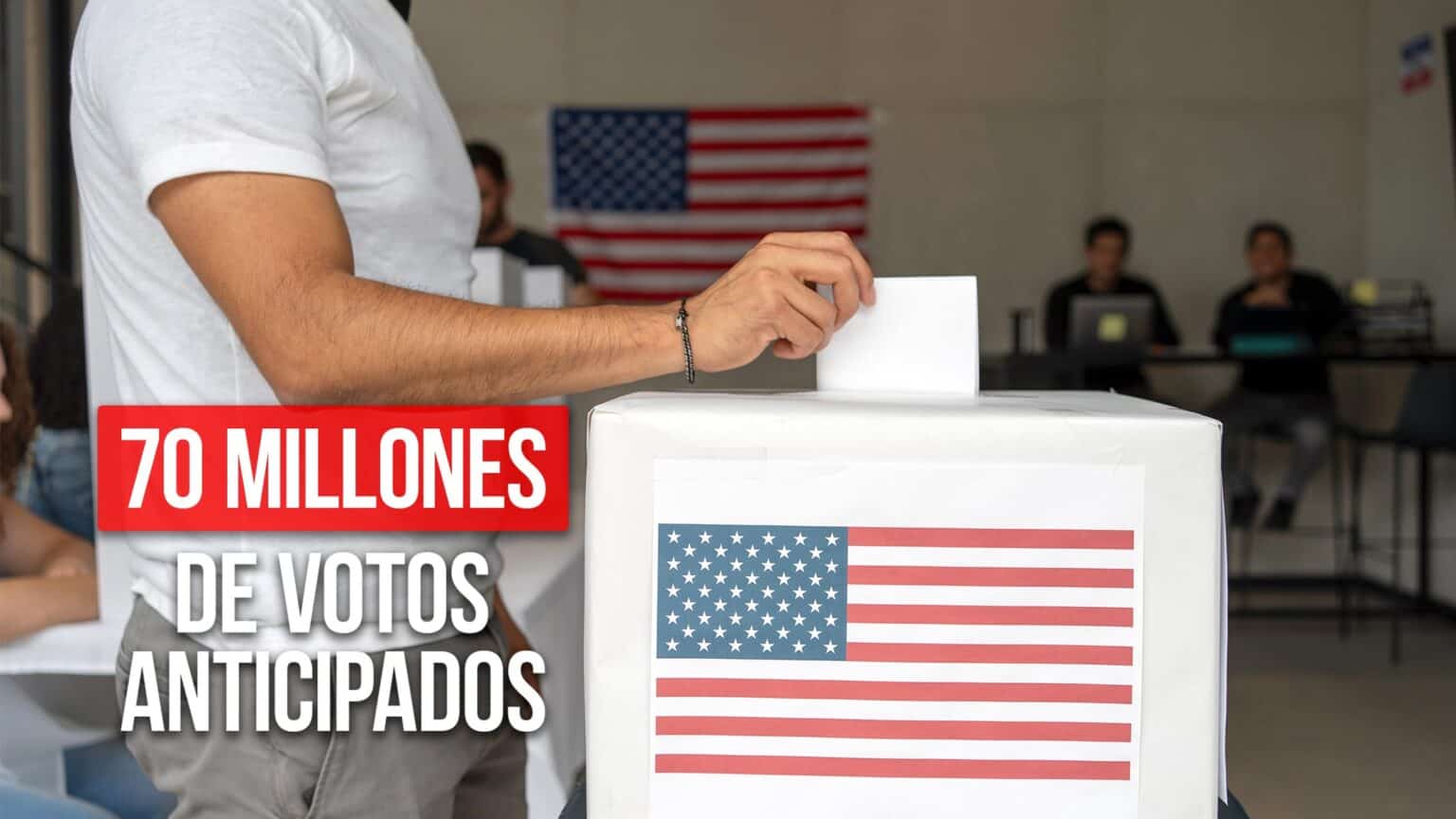 Más de 70 Millones de Votos Anticipados en Elecciones de Estados Unidos