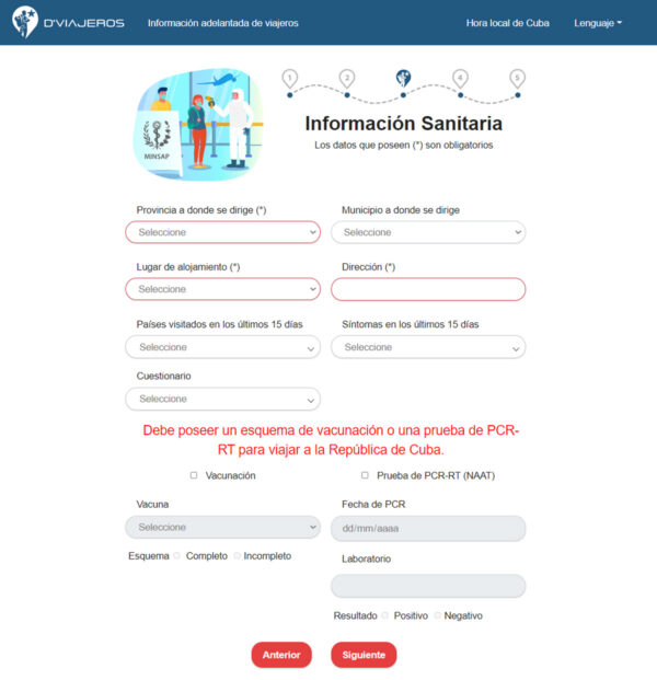 DViajeros Formulario Digital de Ingreso a Cuba Guía 2023